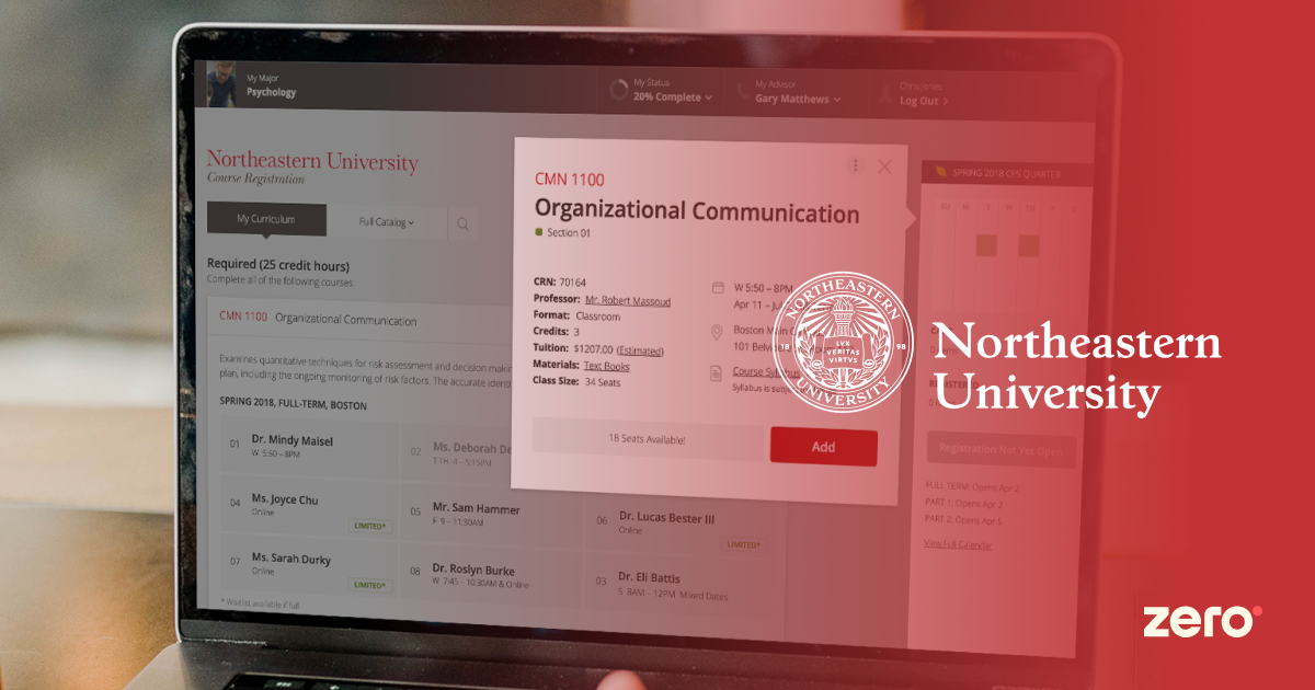 NU Graduate Registration | ZeroDegrees Inc.